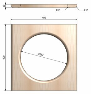 Front baffle design - Vandermill-Audio